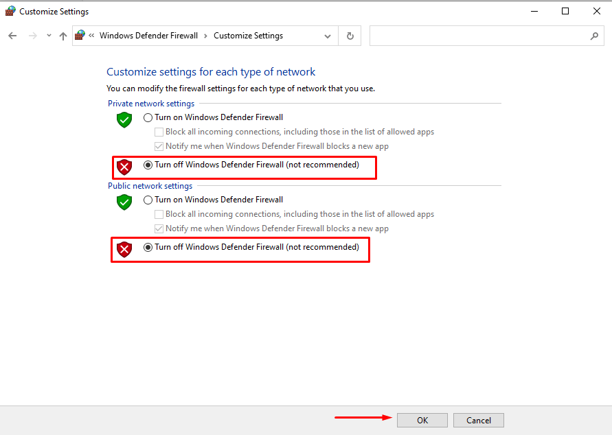 system configuration not responding